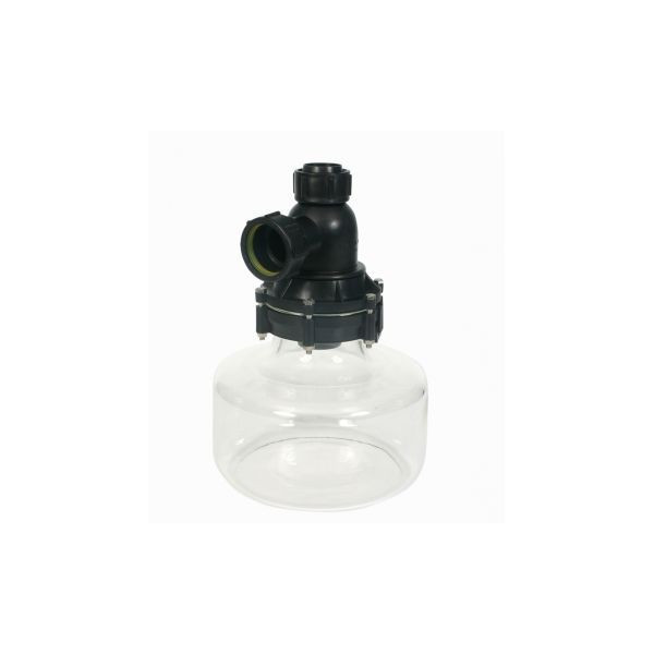 VULCATHENE W691 40mm DILUTION RECOVERY BOTTLE TRAP 2.3L - GLASS BASE