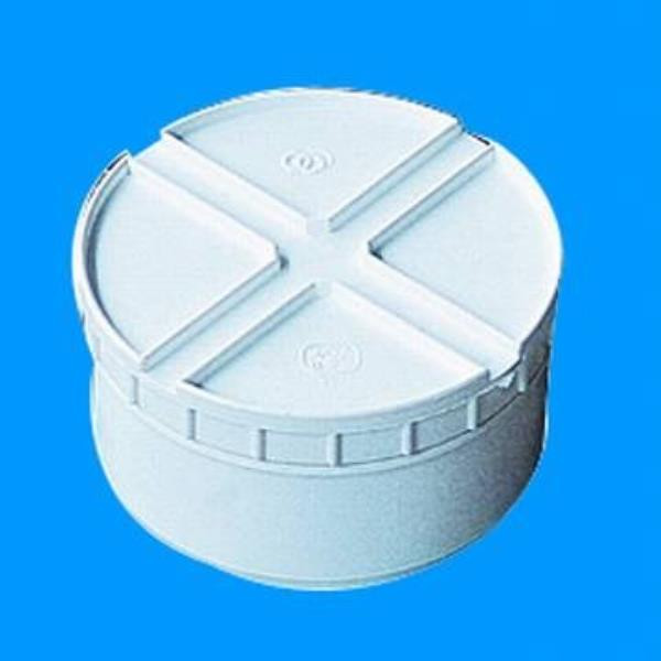 PVC SV STOPEND 110mm ACCESS THREADED S110SEA