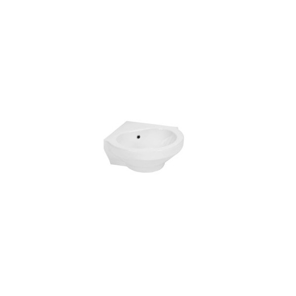 BETTA COMPACT CORNER BASIN 1TH PP WHITE 435x485mm WX0208A
