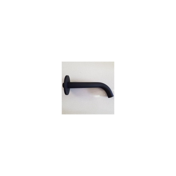 GIO A109/MB ROUND WALL SPOUT 120MM MATT BLACK