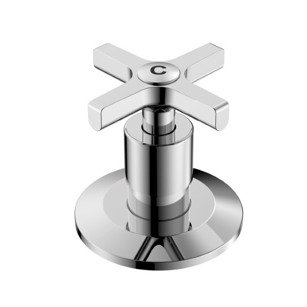 PLUMLINE MODERNA STOP TAP U/WALL FXF CP 15mm