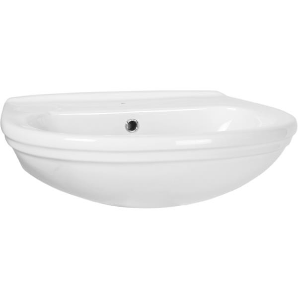 BETTA CLASSICO 3TH PP BASIN WHITE 605X515MM WCL008A