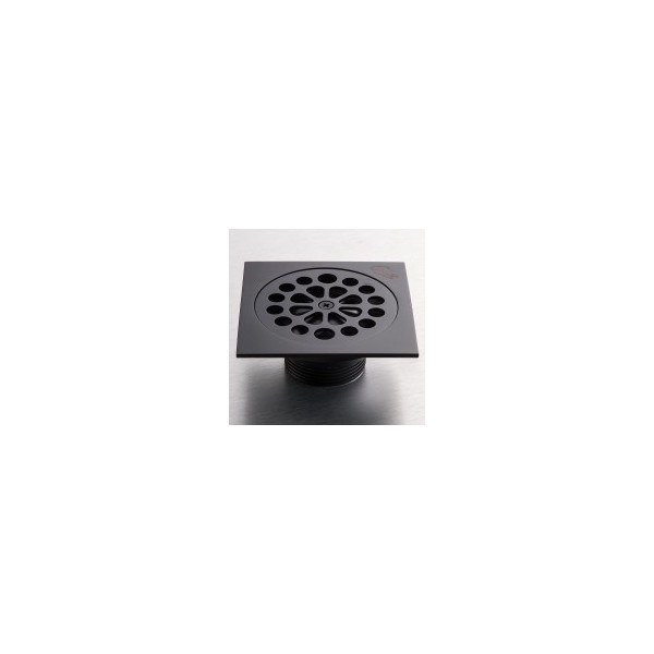 GIO A1015-12/MB 100X100MM SQUARE SHOWER TRAP MATT BLACK