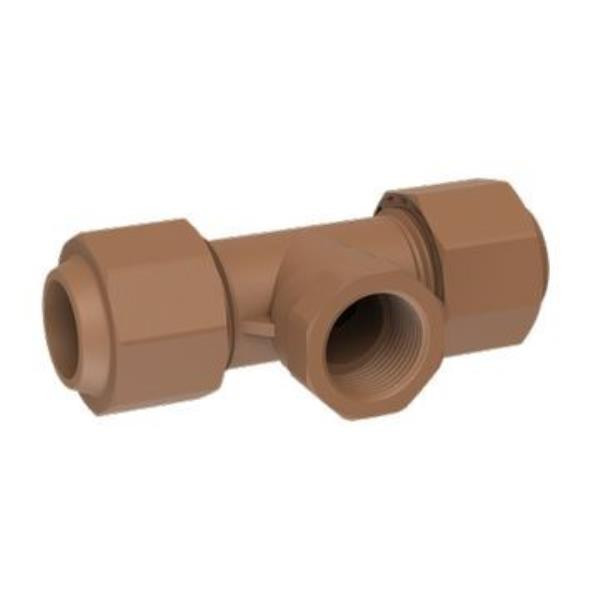 UNITWIST TEE FEMALE IRON CxCxFI 22mm x22x3/4 UT2041B