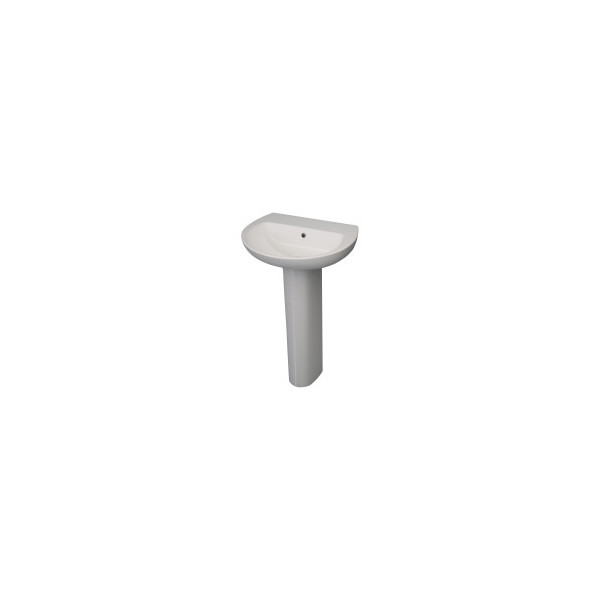 PLUMLINE AMARO II THIN RIM BASIN PP 500X410mm WHITE