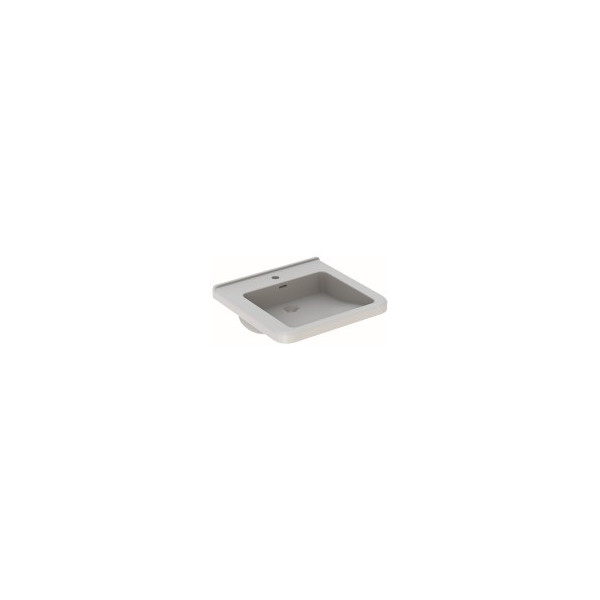 GEBERIT 500.785.00.1 SELNOVA COMFORT SQUARE WASH BASIN 650x550mm WH